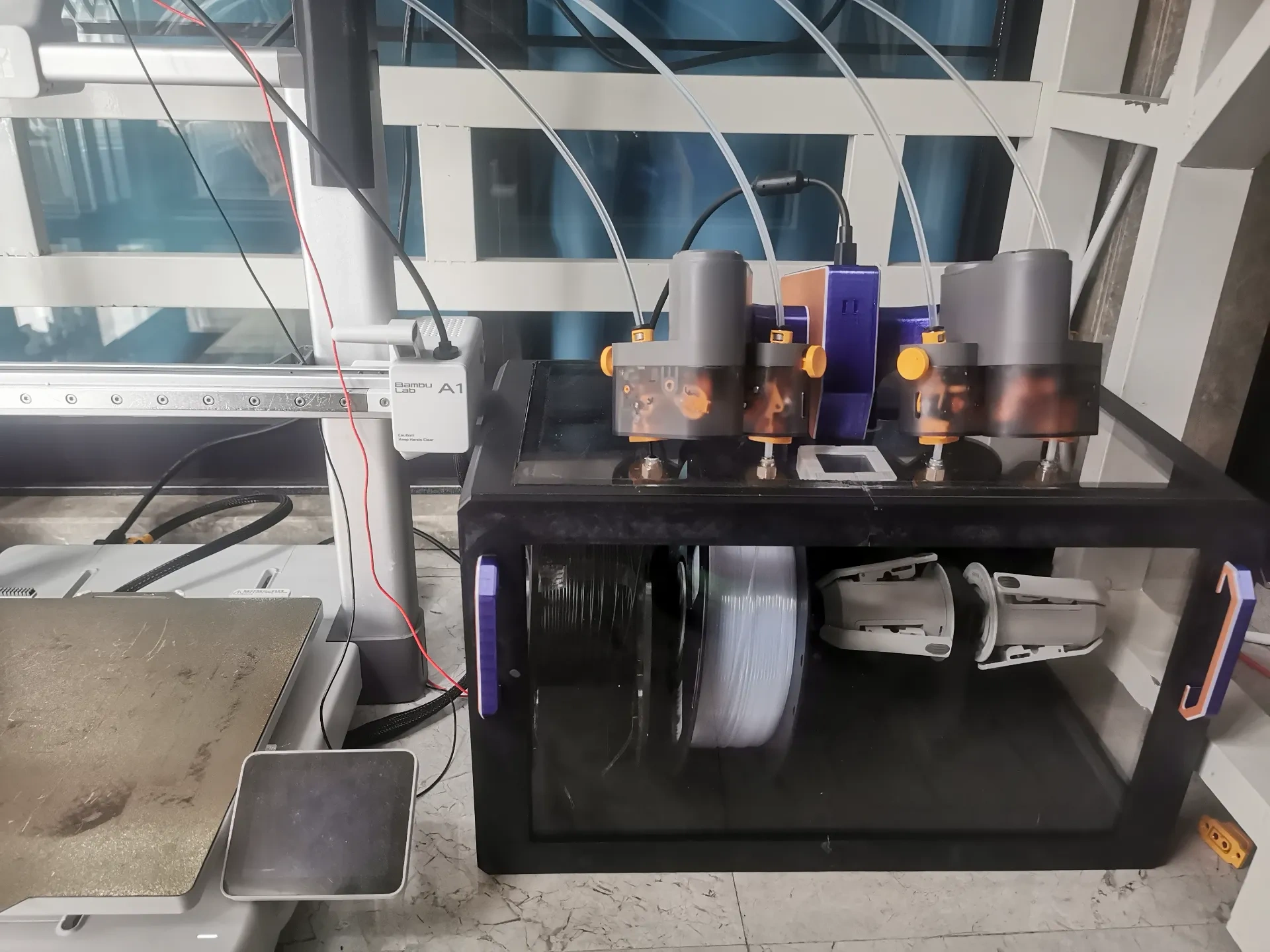 AMS Lite enclosure modification, original rotary shaft release ...