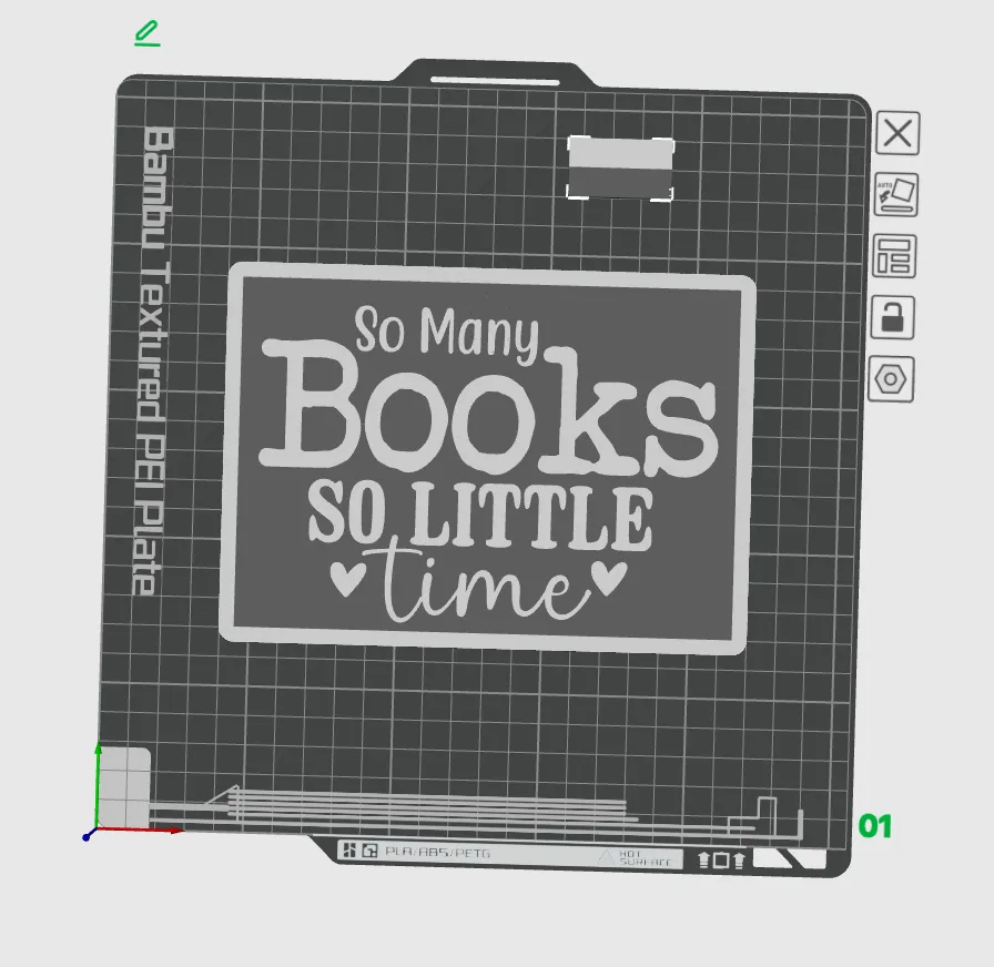 Book Lover Sign / So Many Books / Reader Gift Idea by 3D Prints This ...