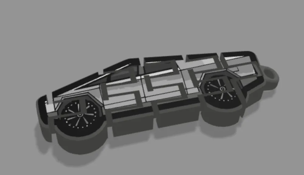 cyber truck keychain by benchy MakerWorld: Download Free 3D Models