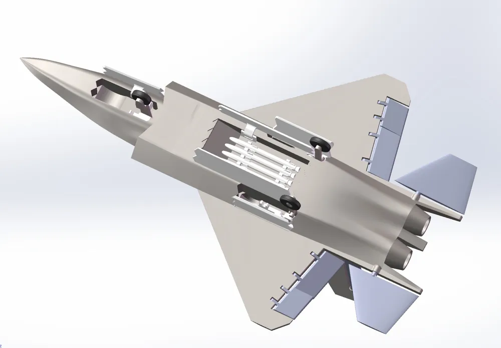 J35A_280mm tall, fully articulated, modular version, with foldable ...