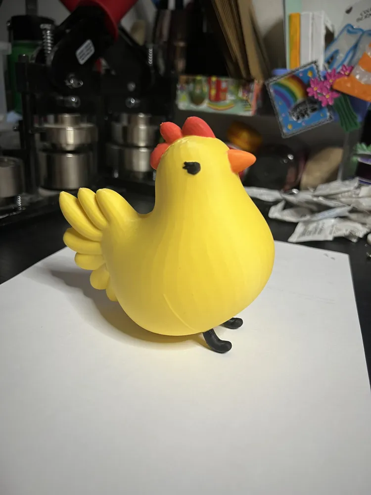 Chunky chicken figure by DarbyHunterArt MakerWorld: Download Free 3D Models