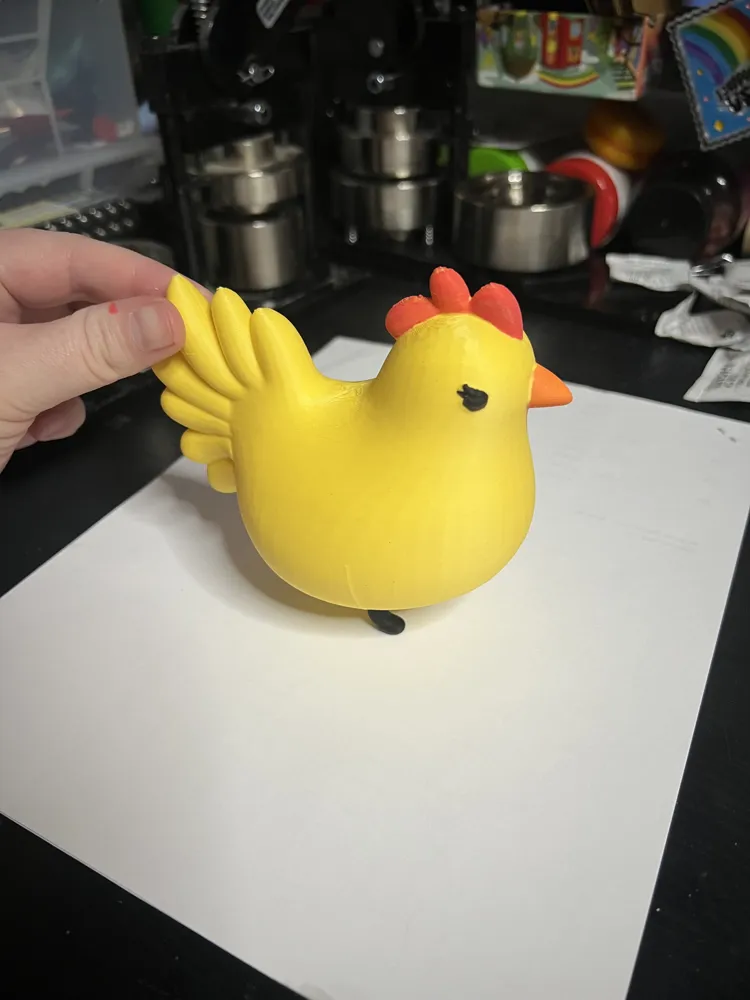 Chunky chicken figure by DarbyHunterArt MakerWorld: Download Free 3D Models