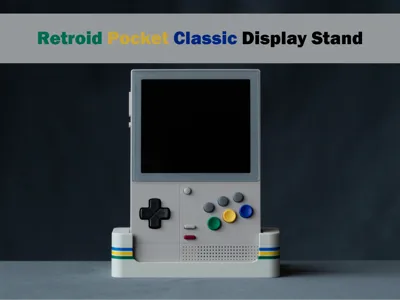 Retroid Pocket Classic Display Stand - Free 3D Print Model - MakerWorld