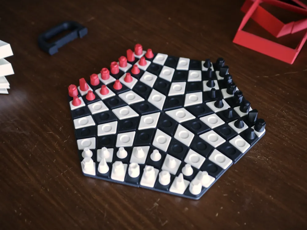 Bestagon Three-Person Chess - Travel by Alayshoo MakerWorld: Download ...