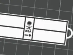 customizable saudi car licence plate keychain by iQatamsh MakerWorld ...