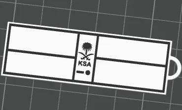 Saudi car licence keychain - Free 3D Print Model - MakerWorld
