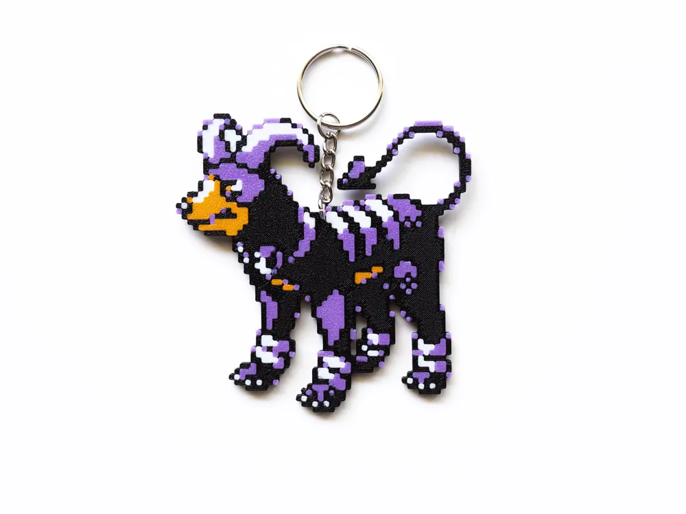 Poke-Monster Keychain Pack #33 Houndoom, Houndour by Powerpill.prints ...
