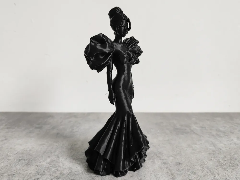 Dark Elegance – Gothic Fashion Sculpture - Free 3D Print Model - MakerWorld
