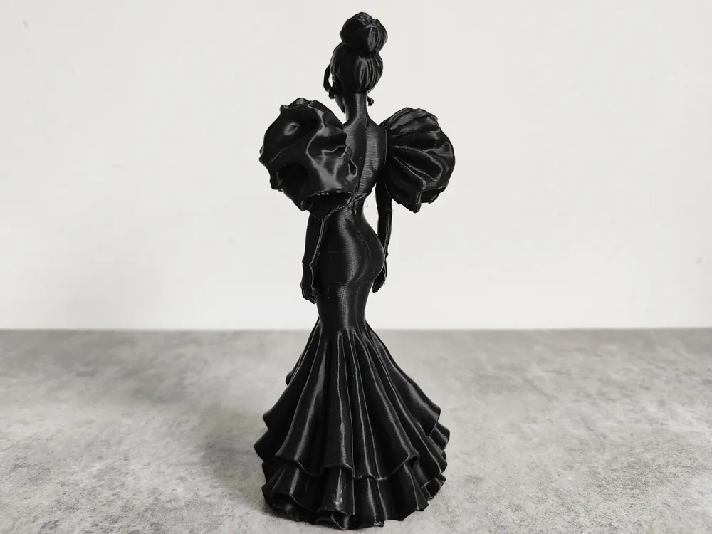 Dark Elegance – Gothic Fashion Sculpture - Free 3D Print Model - MakerWorld