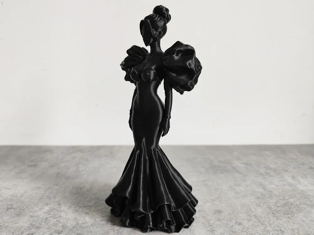 Dark Elegance – Gothic Fashion Sculpture - Free 3D Print Model - MakerWorld