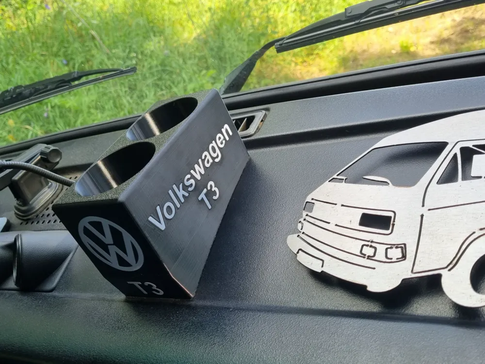VW T3 Dashboard Cup Holder by TomTom_S. - MakerWorld