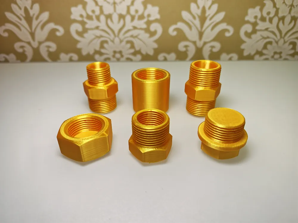 Collection of 3/4 inch Pipe Fittings / Coupling / Nipple / Bushing ...