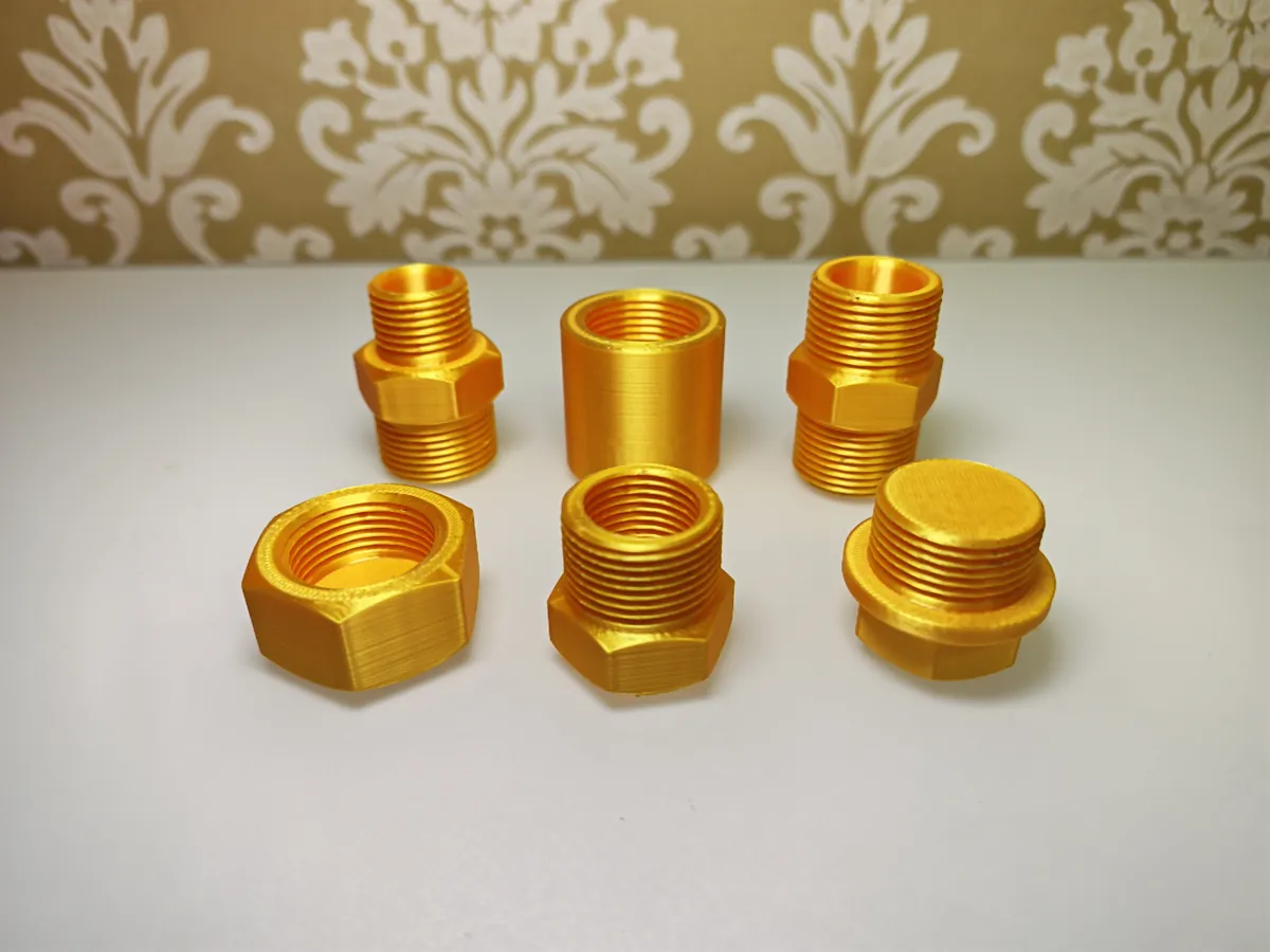Collection of 3/4 inch Pipe Fittings / Coupling / Nipple / Bushing ...