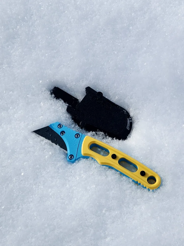 EDC utility knife with sheath utility blade v9 - Free 3D Print Model ...