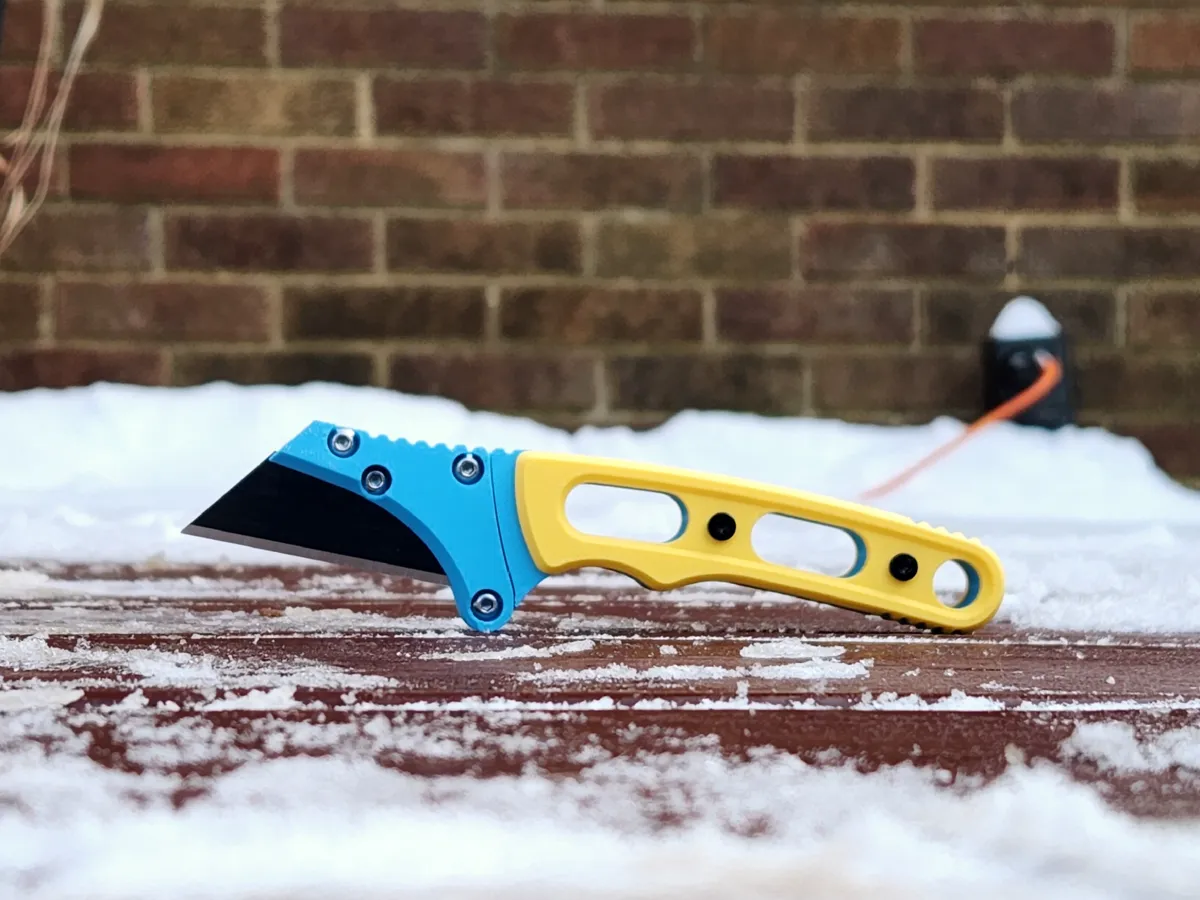 EDC utility knife with sheath utility blade v9 - Free 3D Print Model ...