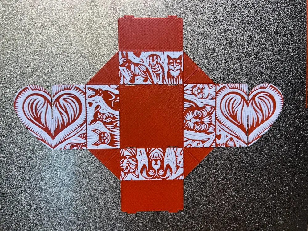Folding Heart Box Collection by jetpad - MakerWorld