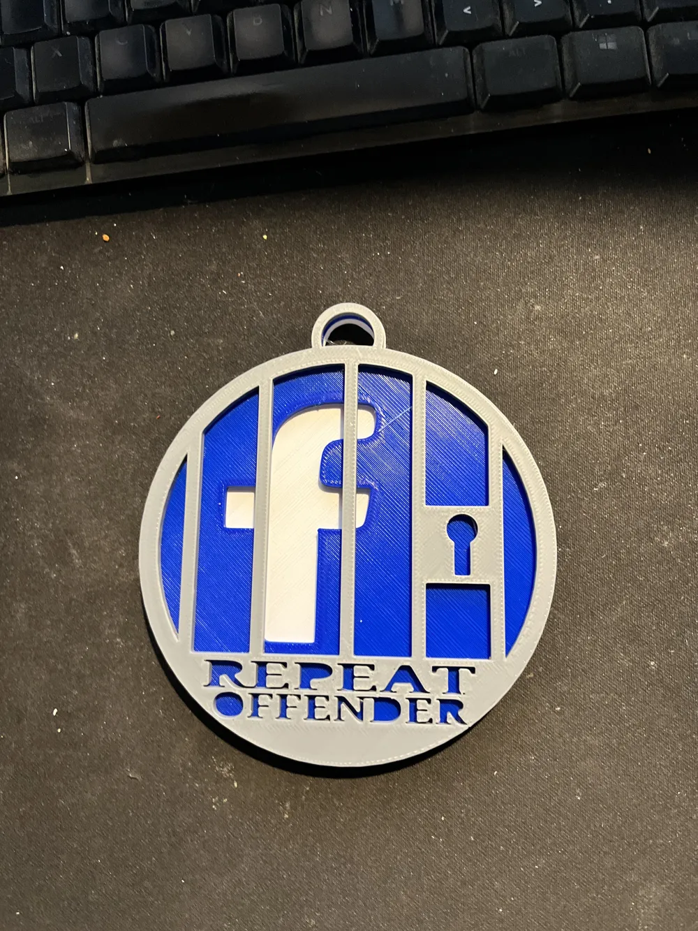 Facebook Jail Tag by primewelder - MakerWorld