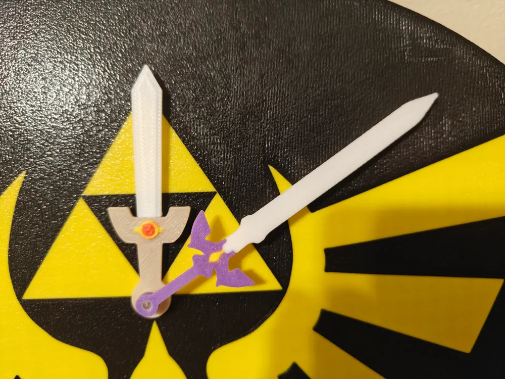 Triforce clock with sword hands by Jeroblack MakerWorld: Download Free ...