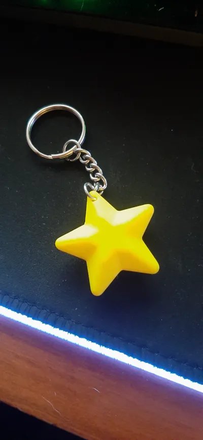 Star Keychain. - Free 3D Print Model - MakerWorld