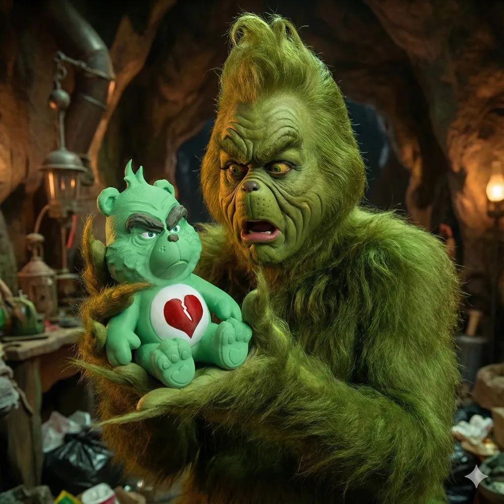 I Don't Care Bear A Grumpy Grinch Mashup Toy - Free 3D Print Model ...