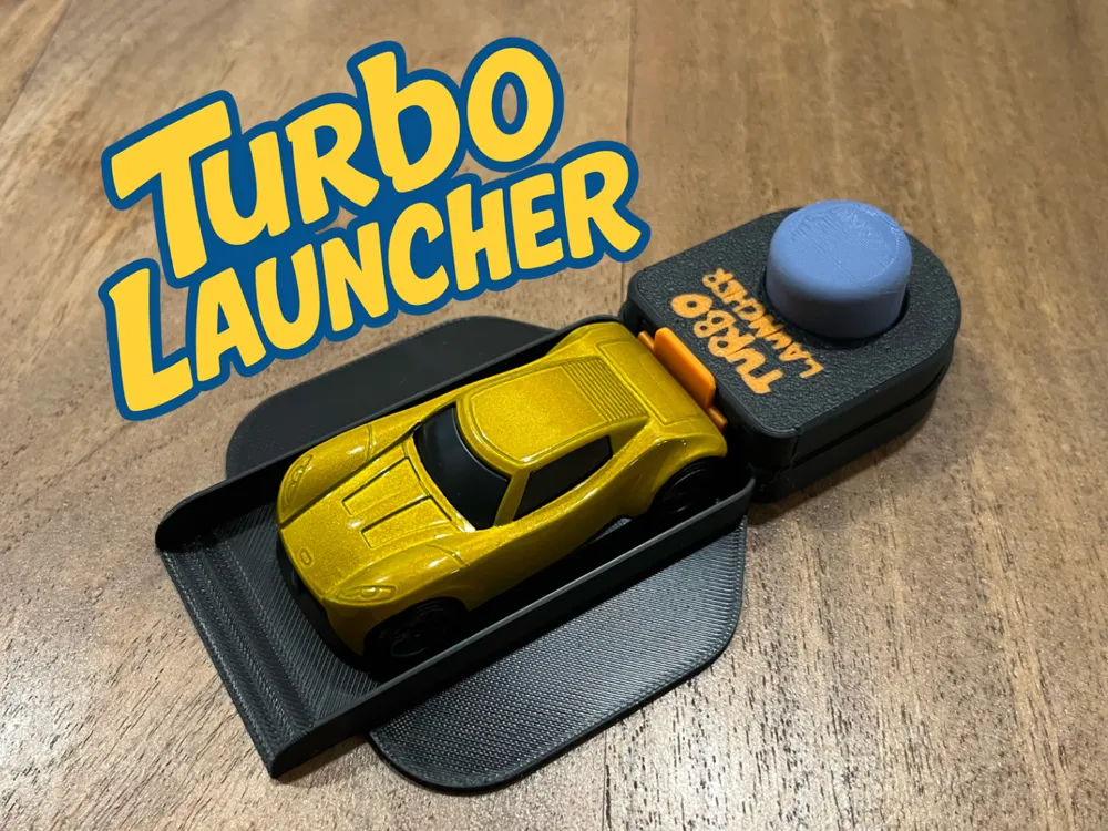 Turbo Car Launcher - HotWhells compatible - Free 3D Print Model ...