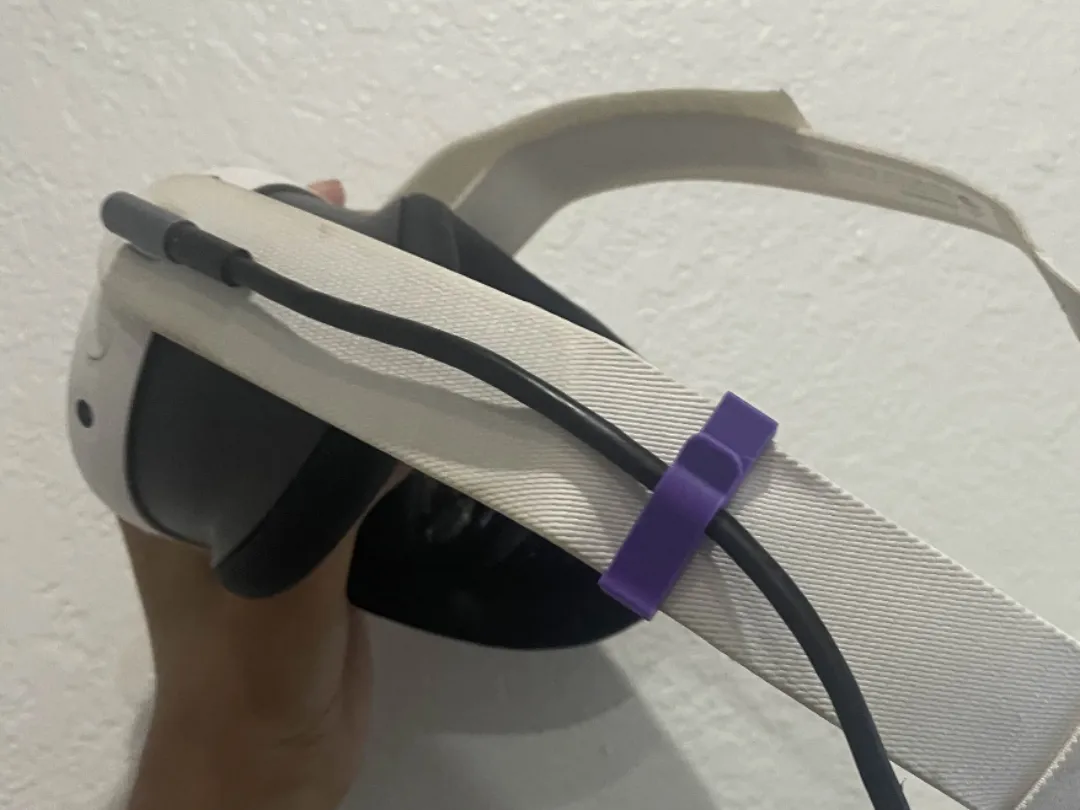 Quest 3 Cable Clip - Free 3D Print Model - MakerWorld