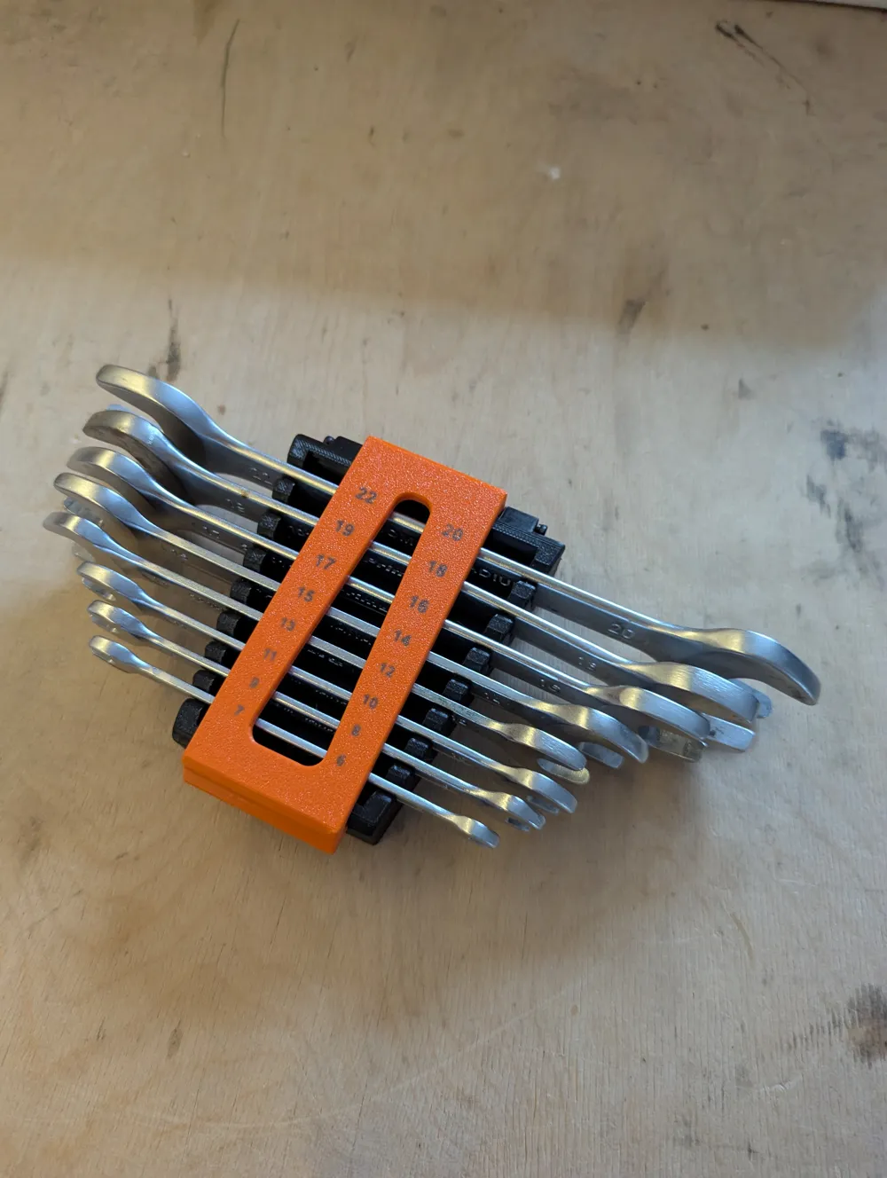 open end wrench collector 22mm to 6mm NOT INCHES - Free 3D Print Model ...