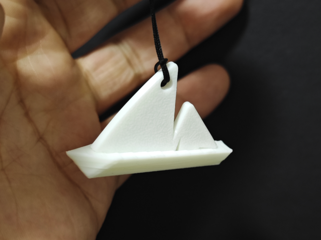Original interlocking small boat pendant (only 3g) by 3Duo MakerWorld ...