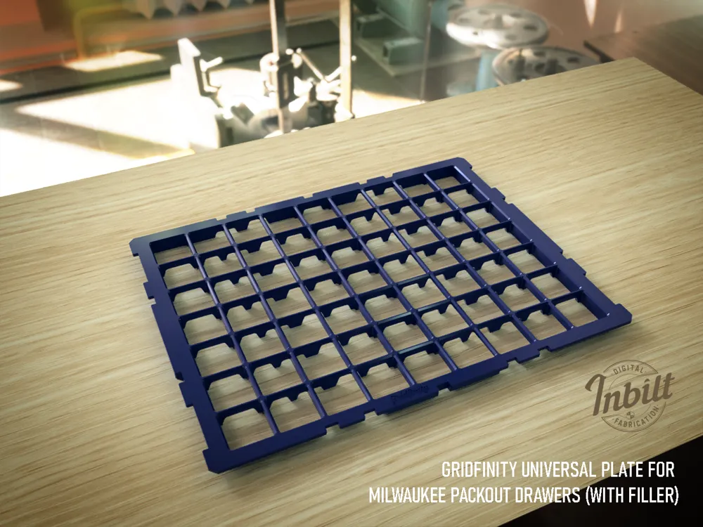 Universal Gridfinity Plate for Milwaukee Drawers by A. Gonz. MakerWorld ...