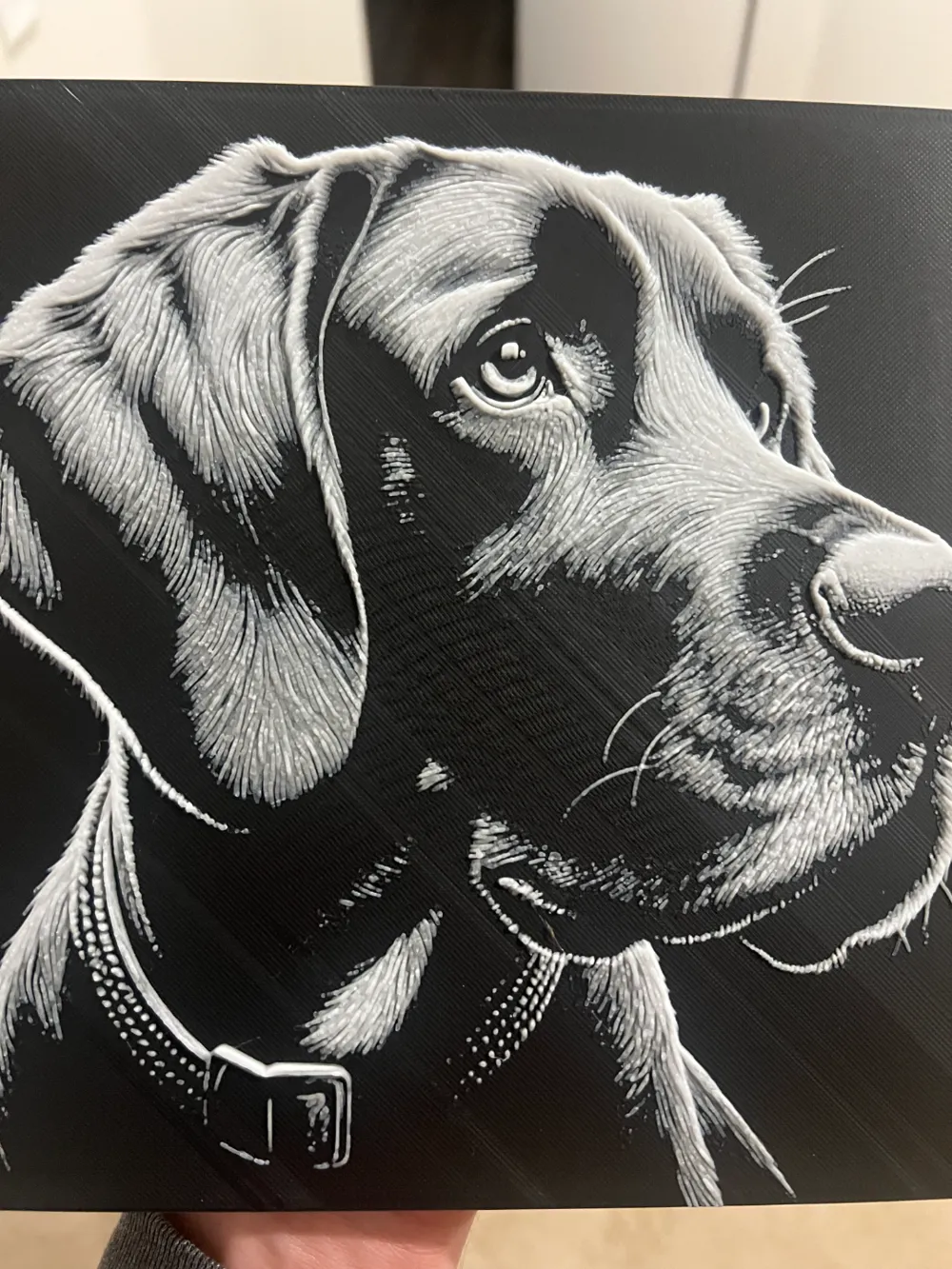 Dog Face 2 Art Hueforge by RP47 Designs - MakerWorld