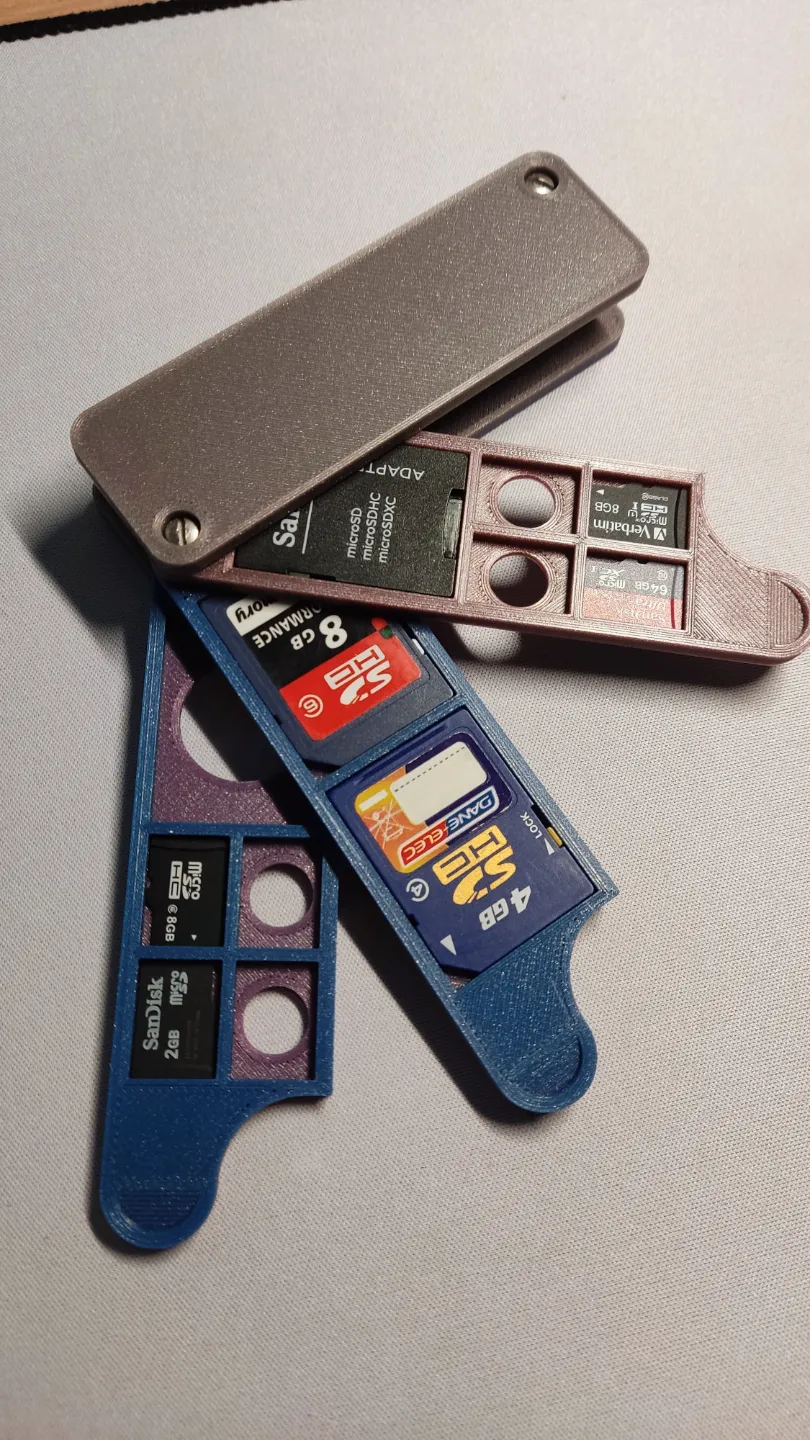 SD and micro SD keychain by sagat MakerWorld: Download Free 3D Models
