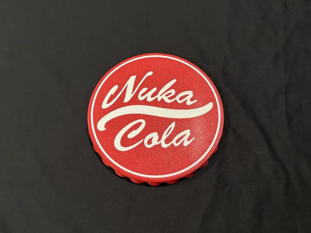 Nuka Cola Giant Bottle Cap Wall Art - 2 Color by BATTCAVE MakerWorld ...