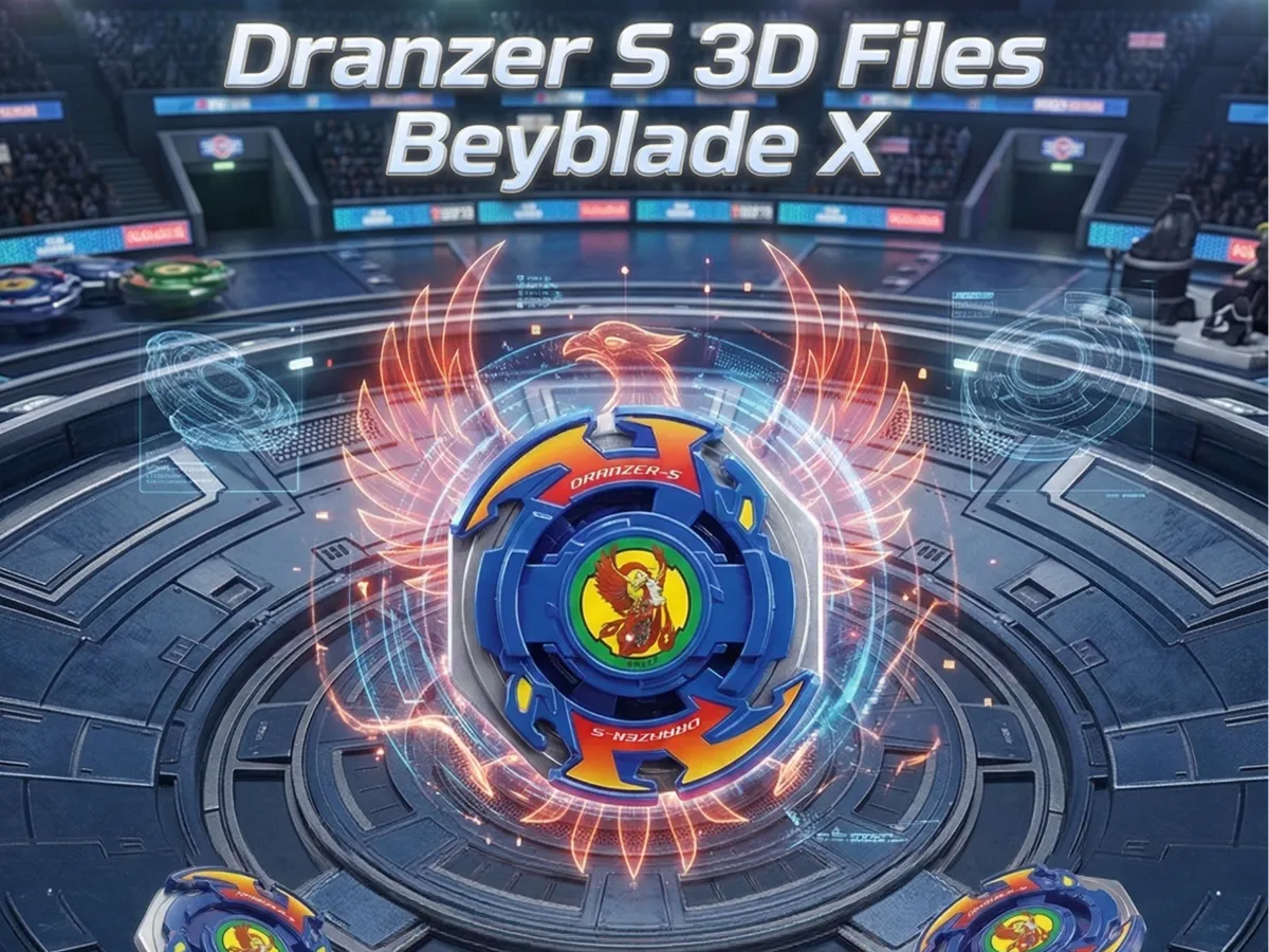 Dranzer Beyblade x 3D - Free 3D Print Model - MakerWorld