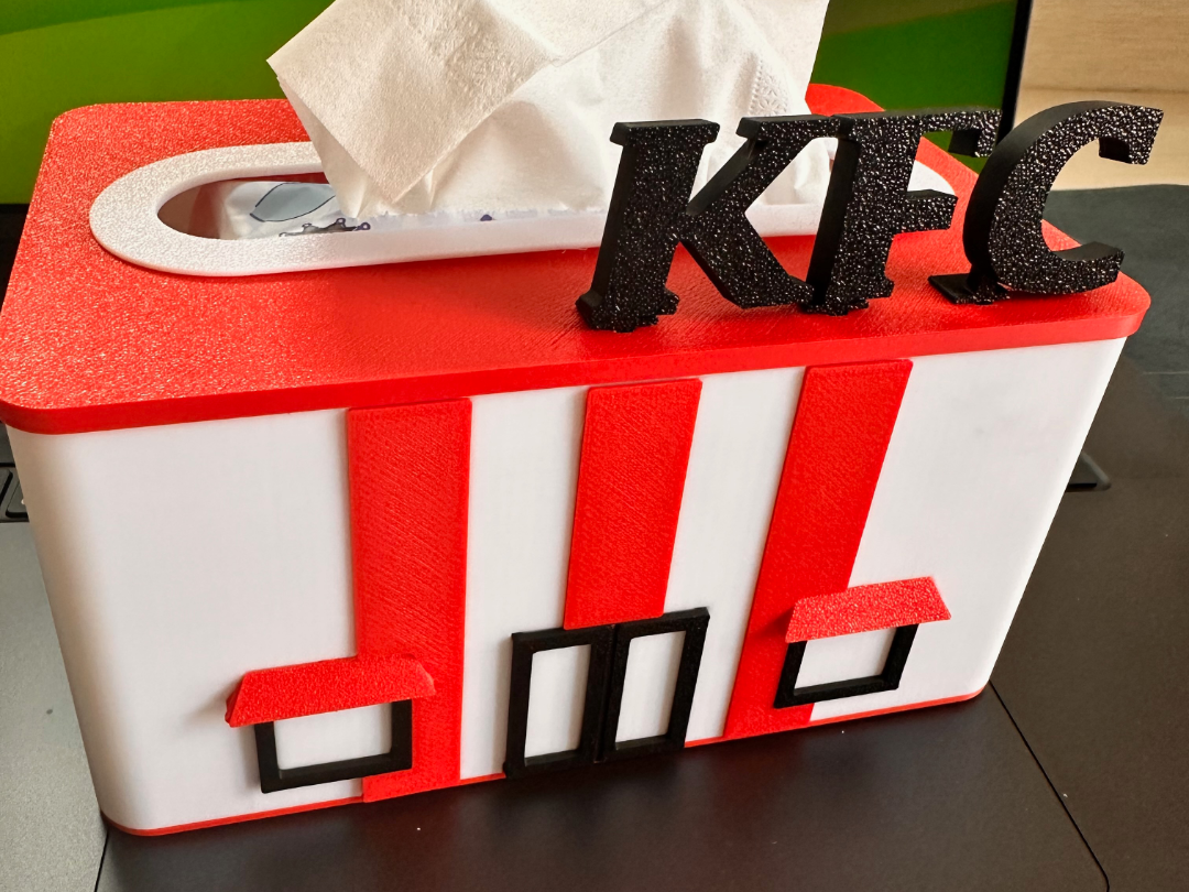 KFC Pop-Up Tissue Box with Tension Spring, Glue-Free Version, Only 196g ...