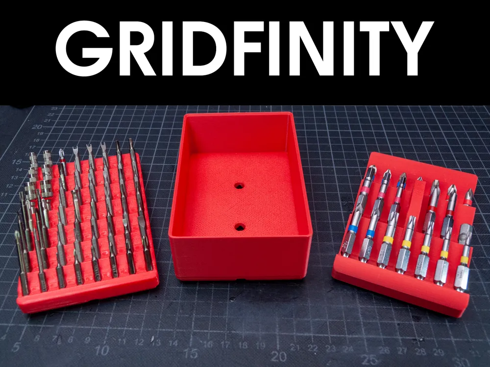 Gridfinity 2x3 Bit storage box for 76 hex bits by HunterRod - MakerWorld