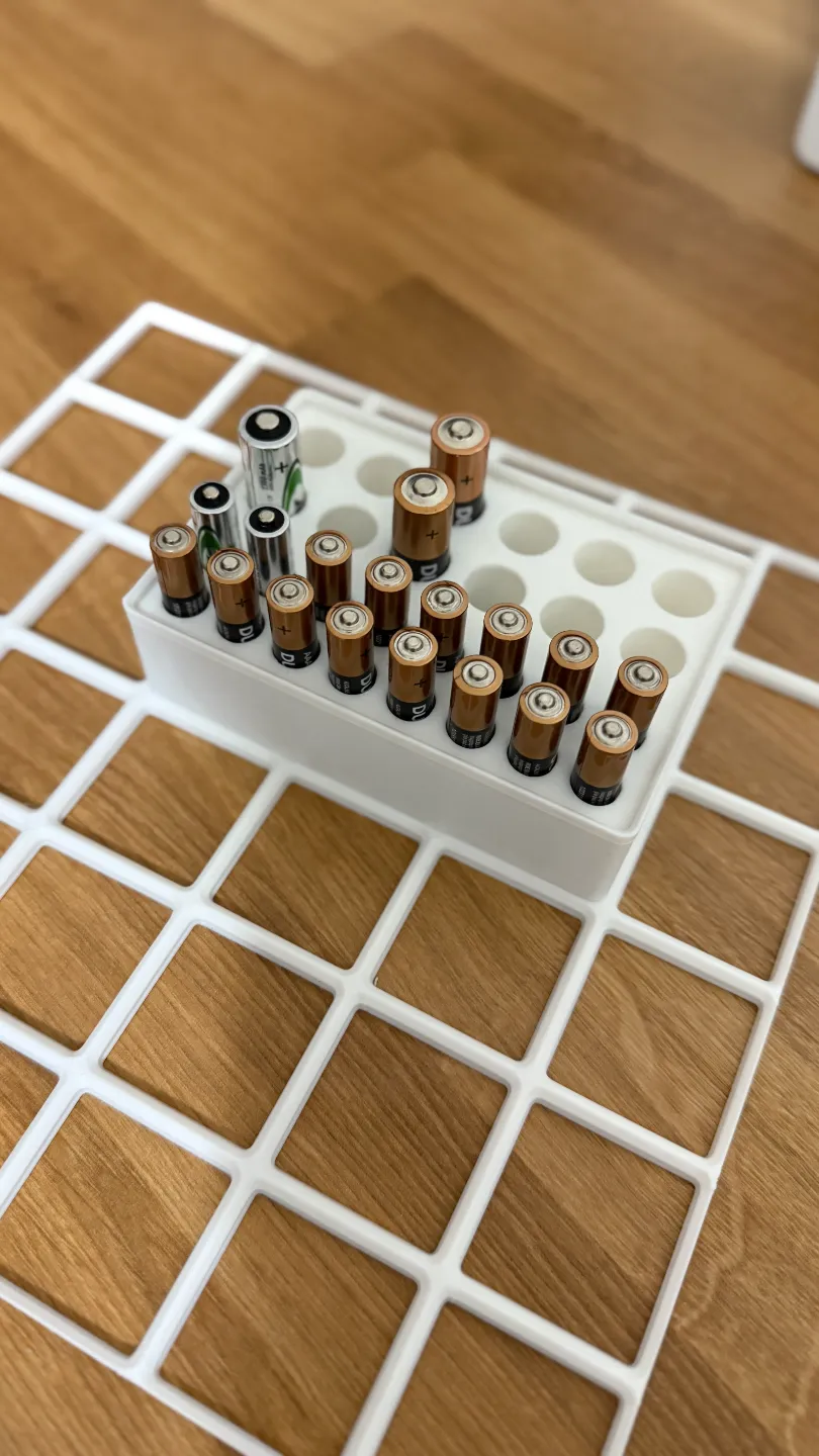Gridfinity 3x2 AA&AAA Batteries by tej MakerWorld: Download Free 3D Models