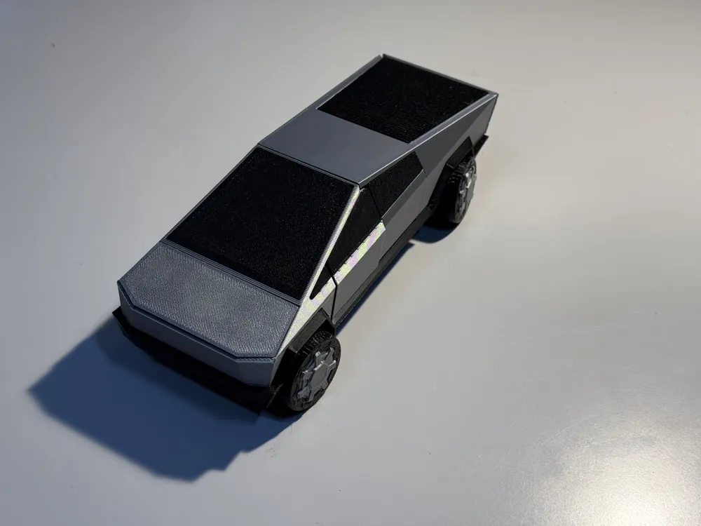 Tesla Cybertruck + Trailer + bike - Free 3D Print Model - MakerWorld