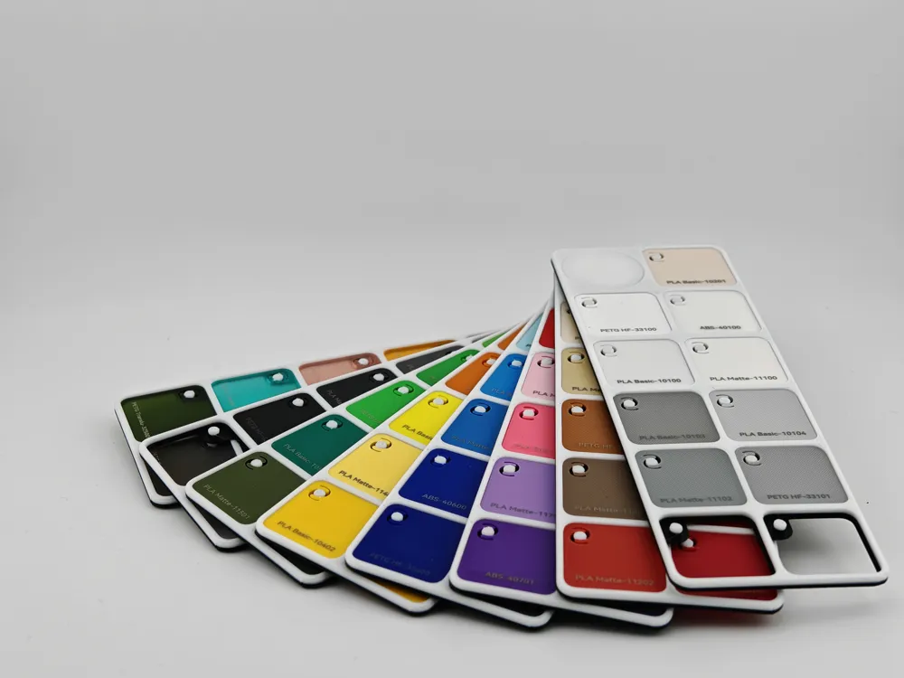 Stackable Swatch Fan for Bambu Filament Samples by DjangoCashflow ...