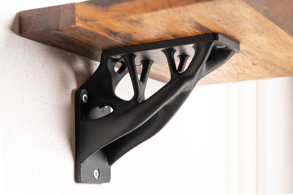 medium topology optimized shelf bracket - Free 3D Print Model - MakerWorld