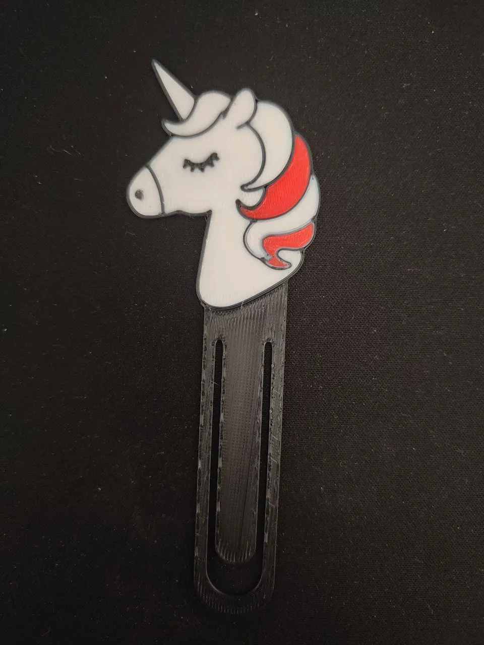 BookMark Unicorn Head Cute Kawaii Multicolor Black And White by ...