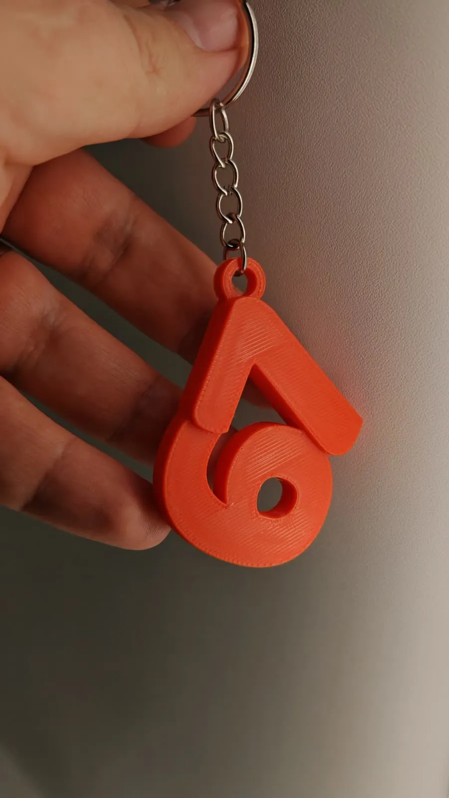 67 Keychain – Bold 3D Printed Number Keychain - Free 3D Print Model ...