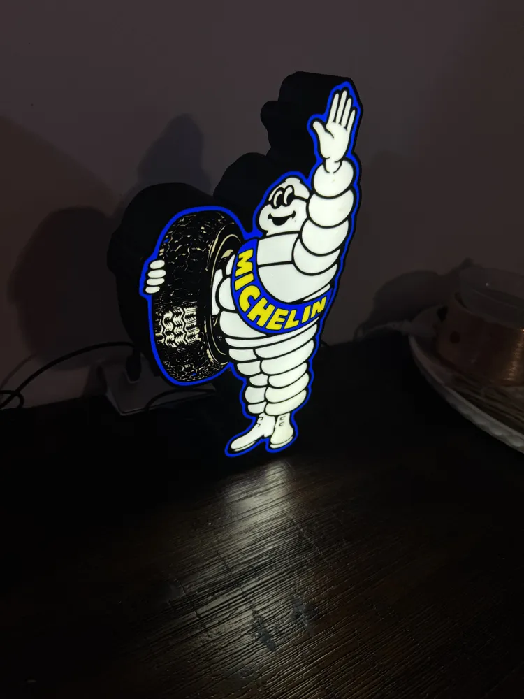 Michelin Man - Light up Tall Sign by vidguide MakerWorld: Download Free ...