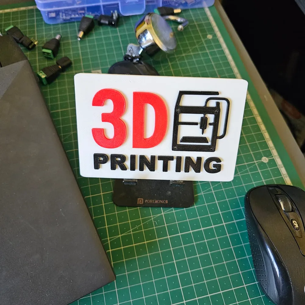 3d printing logo / sign board - Free 3D Print Model - MakerWorld