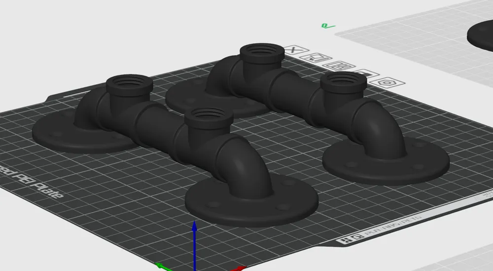 Adjustable Industrial Pipe Style Stand Base - Free 3D Print Model ...