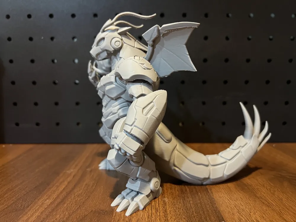 Mecha Pokemon Series — Cyber Dragonite Statue - Free 3D Print Model ...