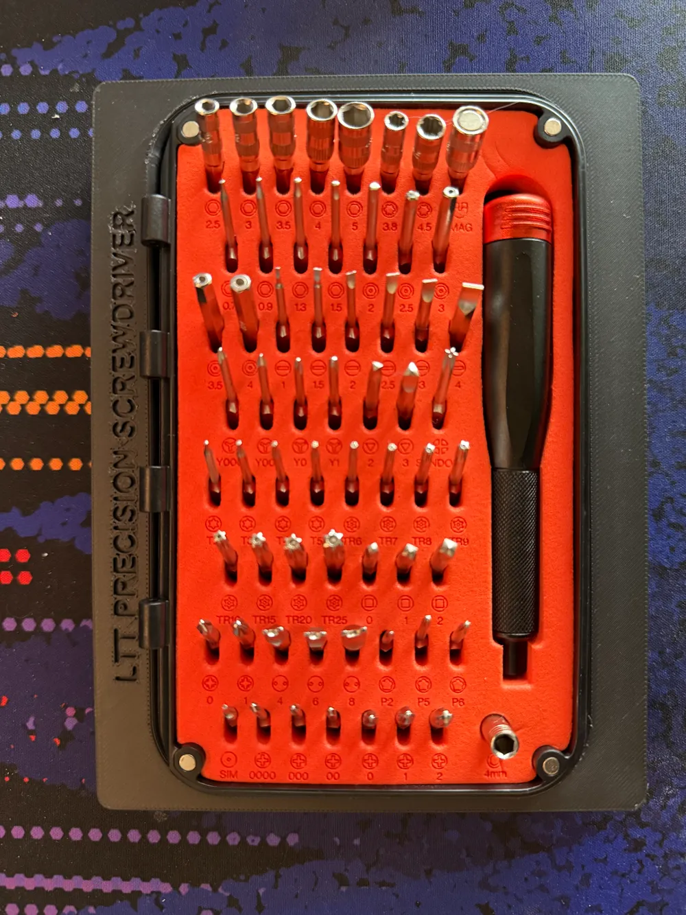 Gridfinity LTT Precision Screwdriver Case Holder by Hopper_Dropper MakerWorld: Download Free 3D ...