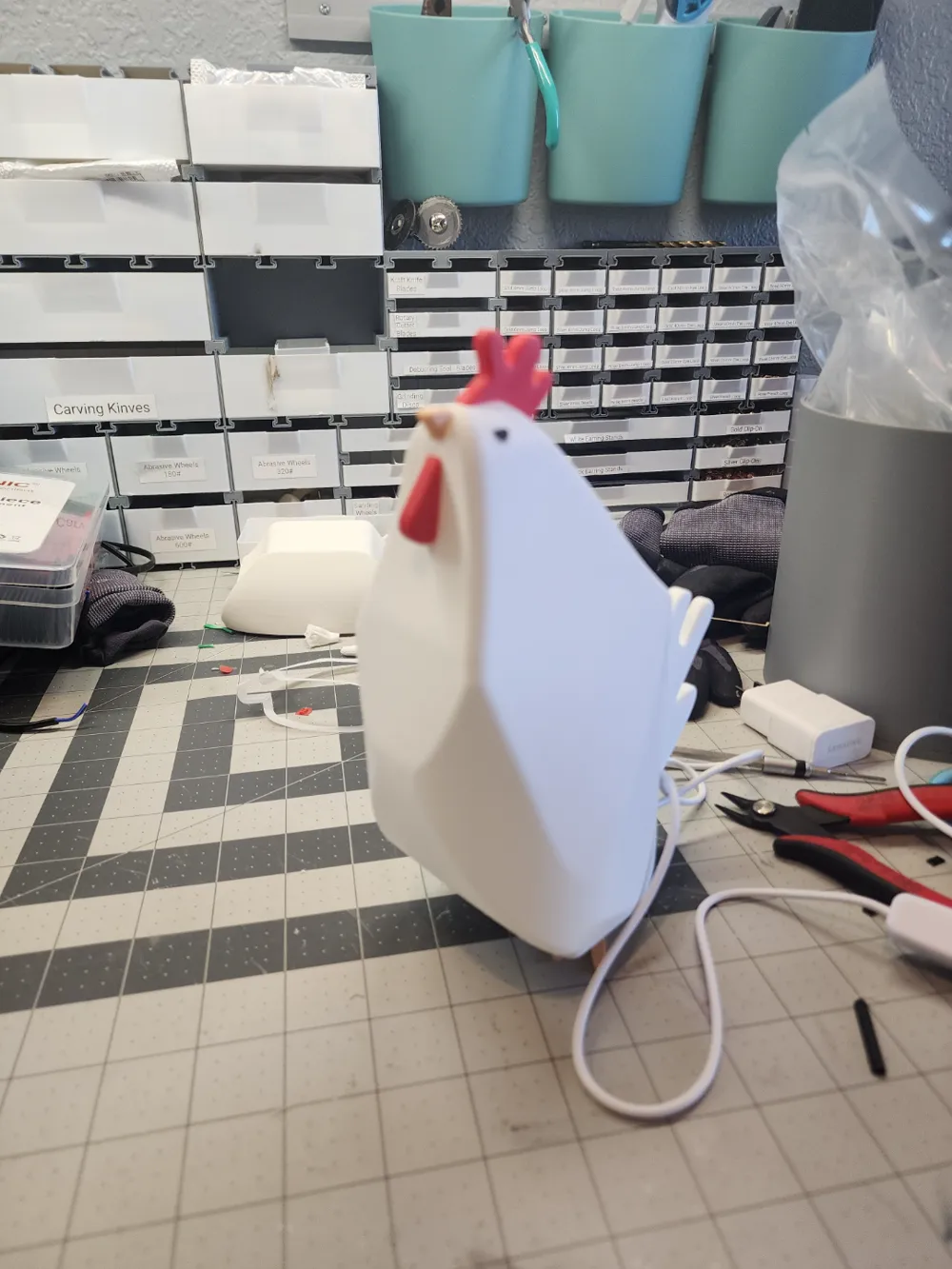 USB Chicken Lamp with Legs Remixed by GaelMakerWorld: Download Free 3D ...