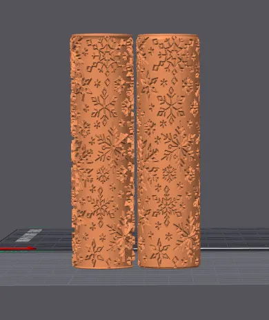Texture Roller V110 | Snowflakes II - Free 3D Print Model - MakerWorld