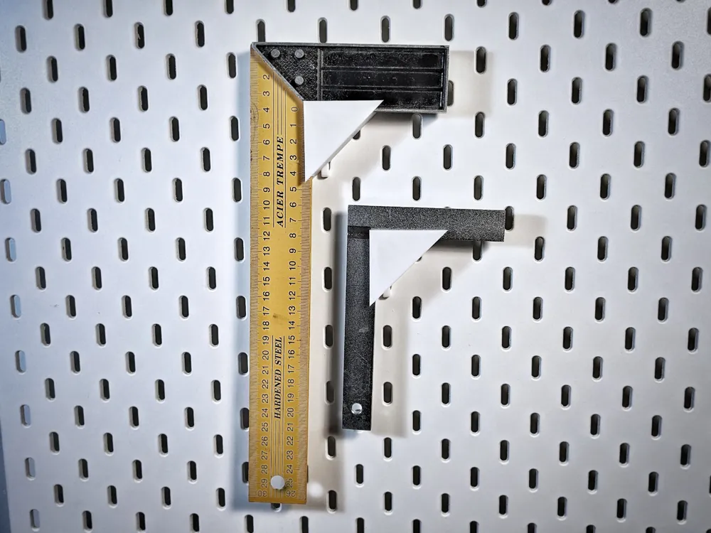 Ikea Skadis Carpenter Square / Set Square Mount by zomb MakerWorld ...