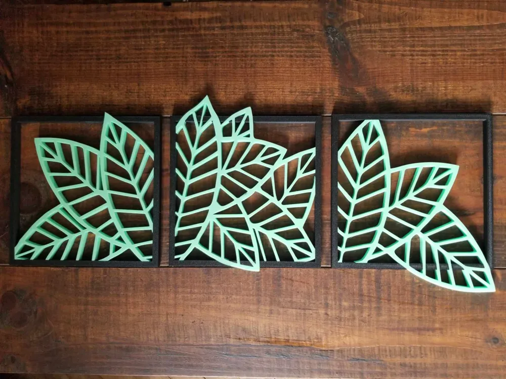 Wall Art - 3 leaf landscape by brentglover1970 - MakerWorld